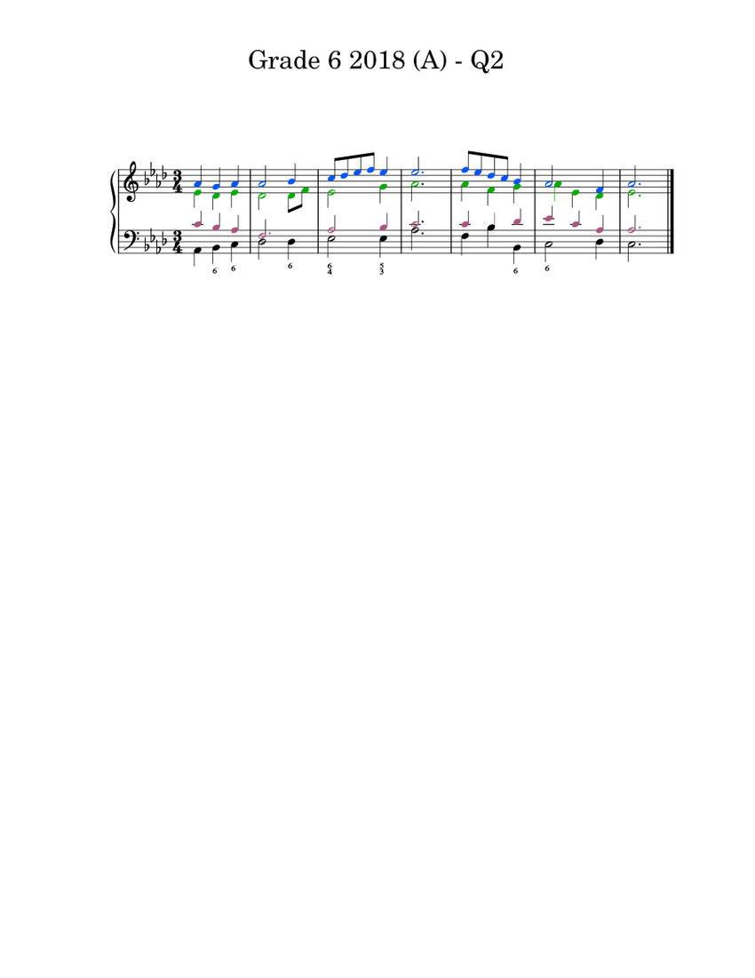 G6 2018 A Q2-01a Sheet music for Piano (SATB) | Musescore.com
