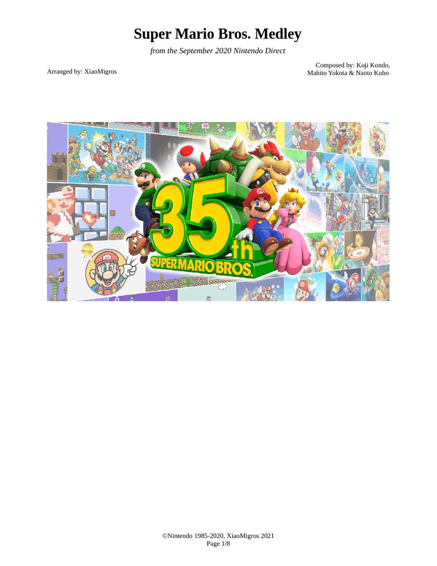 Super Mario Bros. Medley (From the September 2020 Nintendo Direct ...