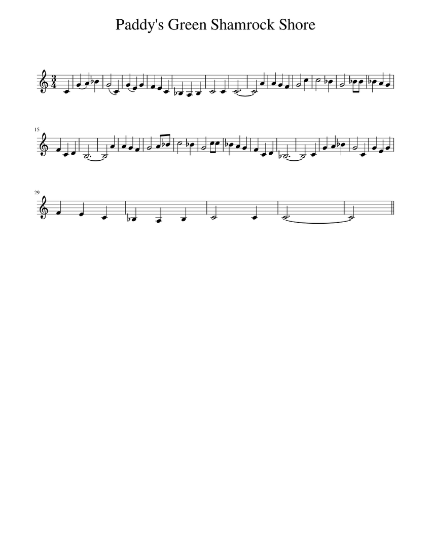 Paddy's Green Shamrock Shore - piano tutorial