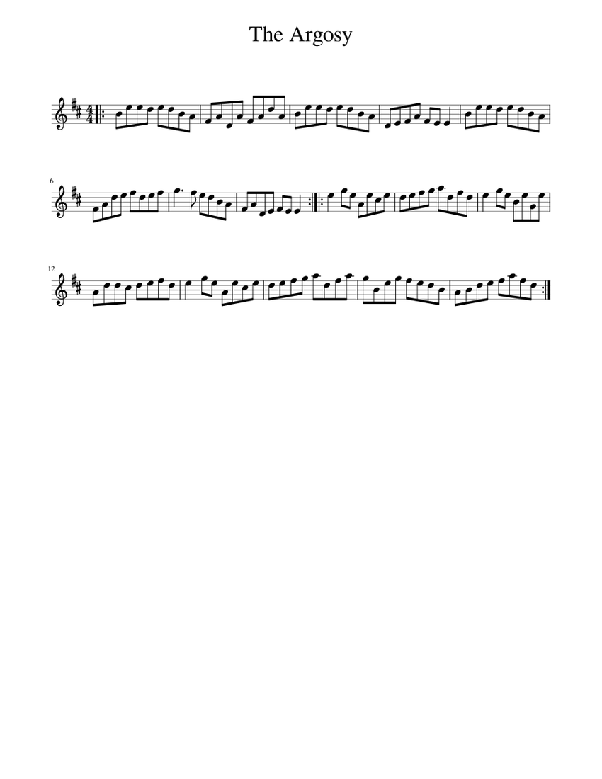 The Argosy Sheet music for Piano (Solo) Easy | Musescore.com