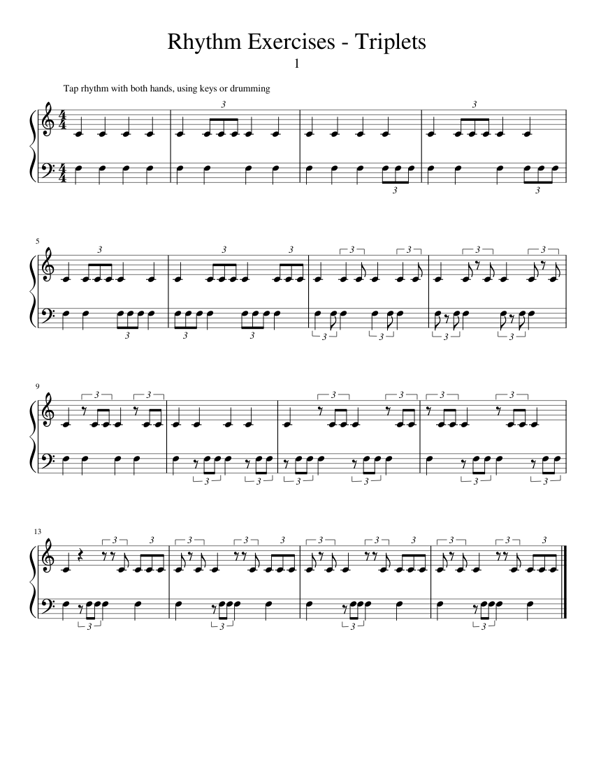 triplets rhythm