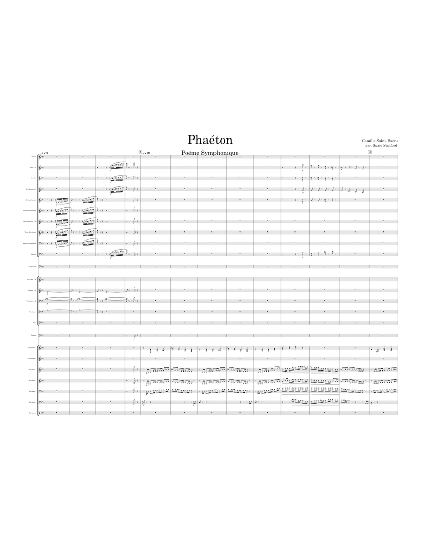 Phaeton Sheet music for Trombone, Euphonium, Tuba, Flute piccolo & more ...