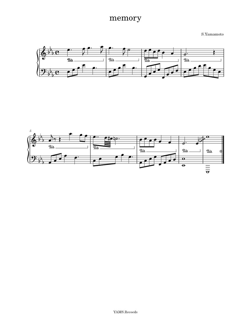 memory Sheet music for Piano (Solo) Easy | Musescore.com