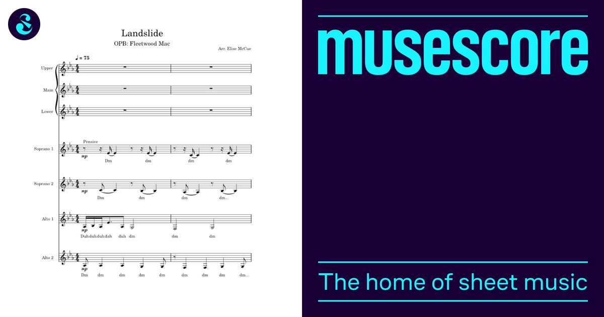 Landslide Sheet Music for Piano (Mixed Ensemble) | MuseScore.com