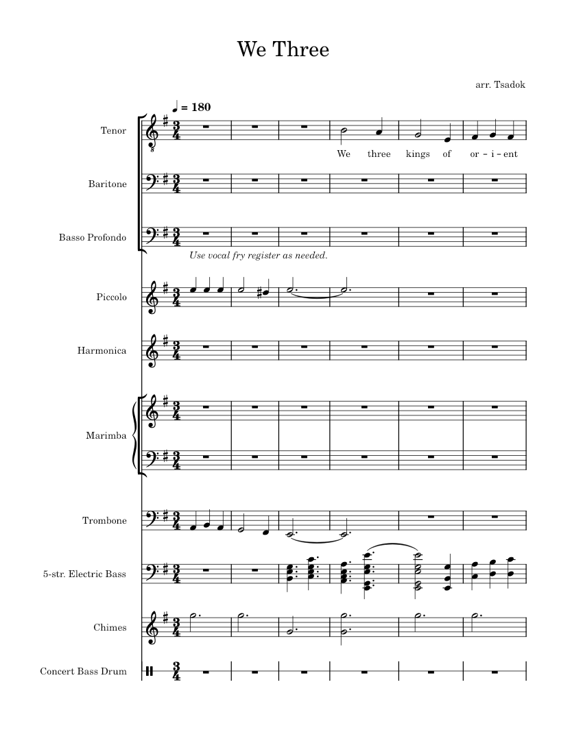 We Three Kings of Orient Are – John Henry Hopkins, Jr. We Three Sheet ...