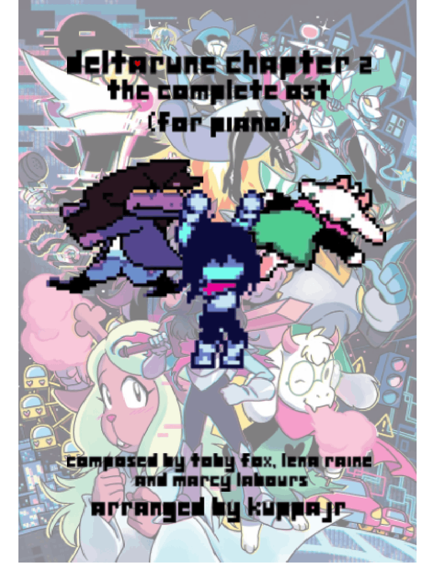 Deltarune Chapter 2 | The Complete OST Sheet Music for Piano (Solo ...
