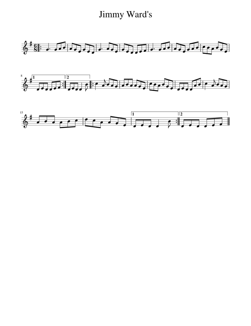 Jimmy Ward's Sheet music for Piano (Solo) Easy | Musescore.com