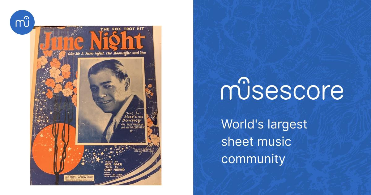 June Night – Abel Baer Sheet Music for Piano, Violin (Piano-Voice ...