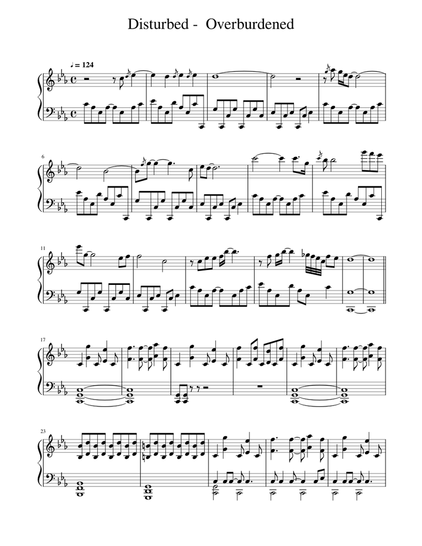 overburdened disturbed