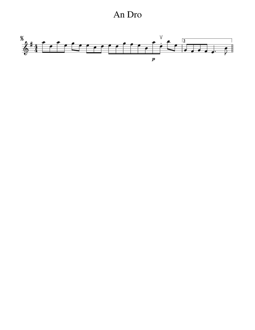 An Dro Sheet music for Piano (Solo) | Musescore.com