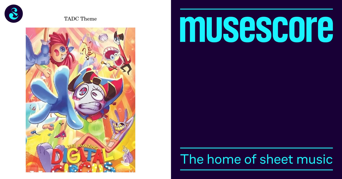 The Amazing Digital Circus Big Band Arrangement Sheet Music for Piano ...