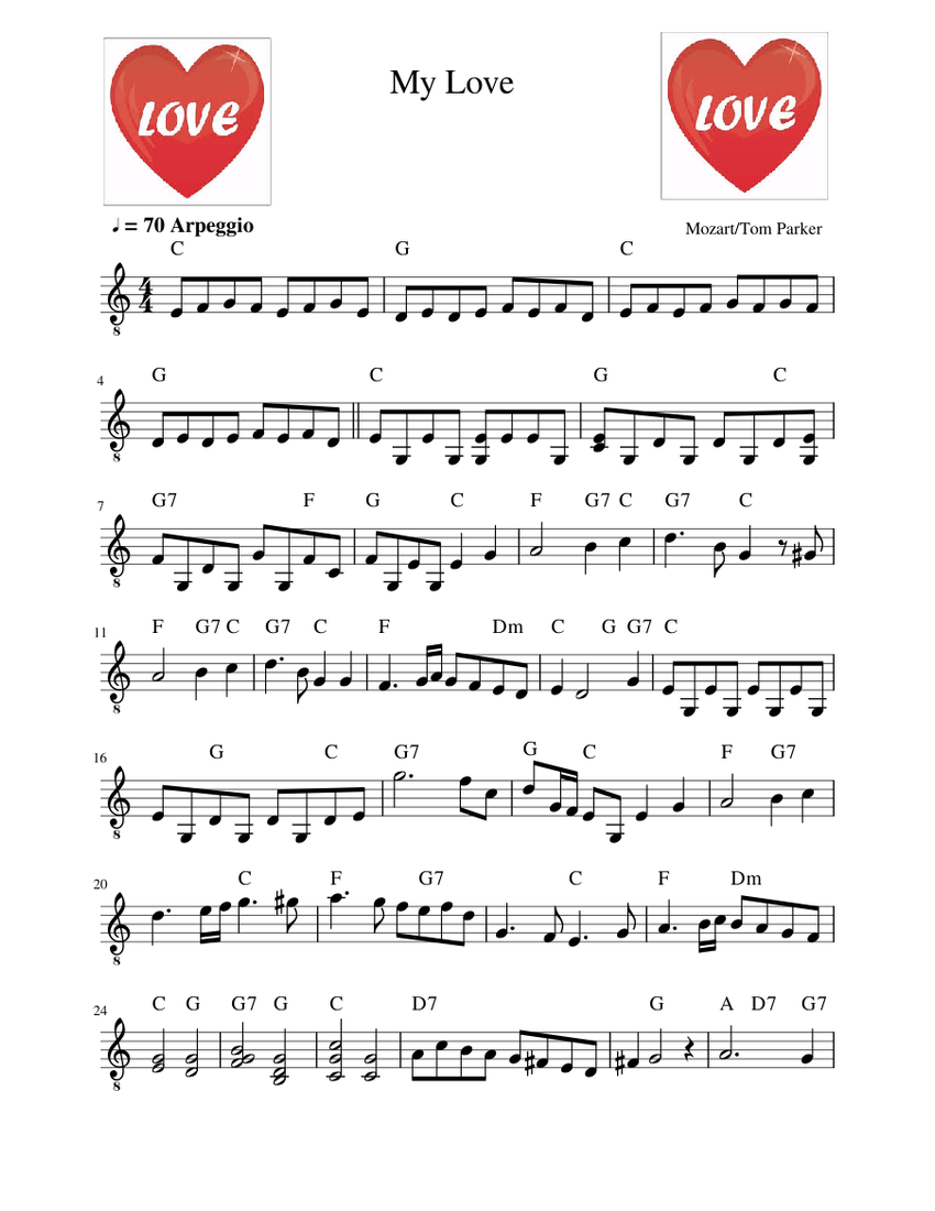 My Love Sheet music for Guitar (Solo) | Musescore.com