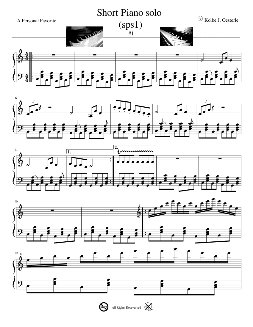 Short Piano solo Sheet music for Piano (Solo) | Musescore.com