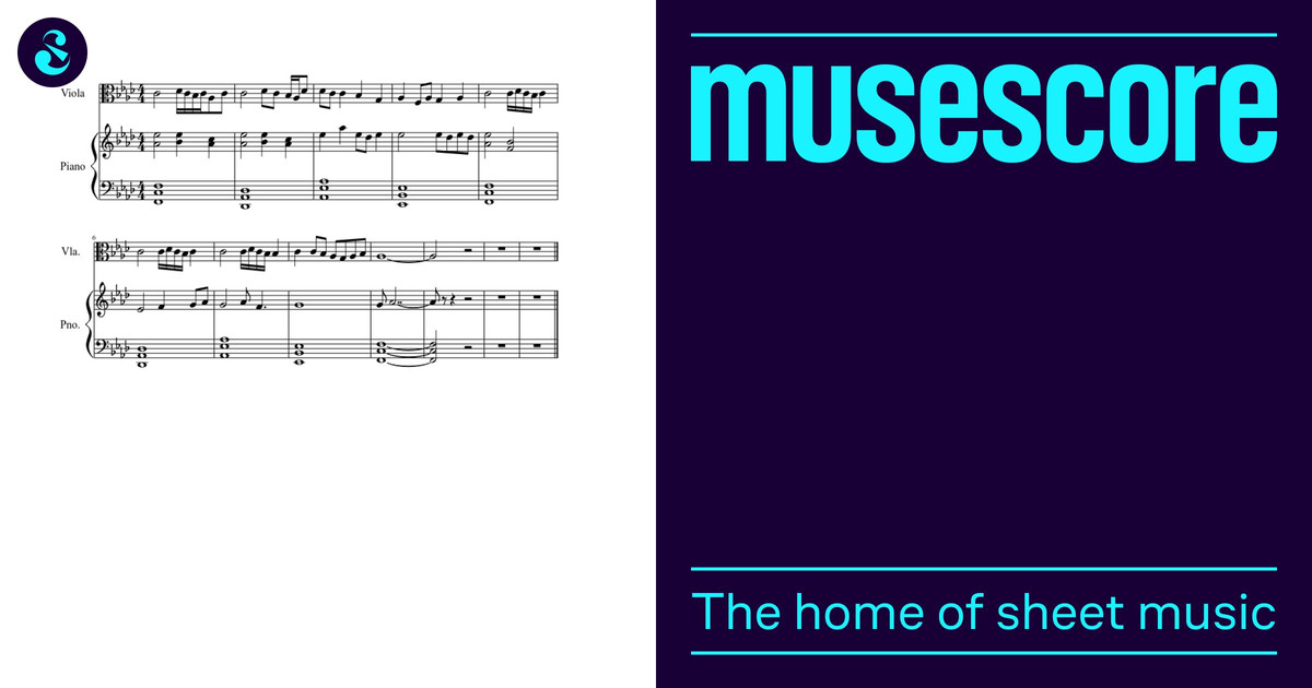 8 bar composition 2 Sheet music for Piano, Viola (Solo) | Musescore.com