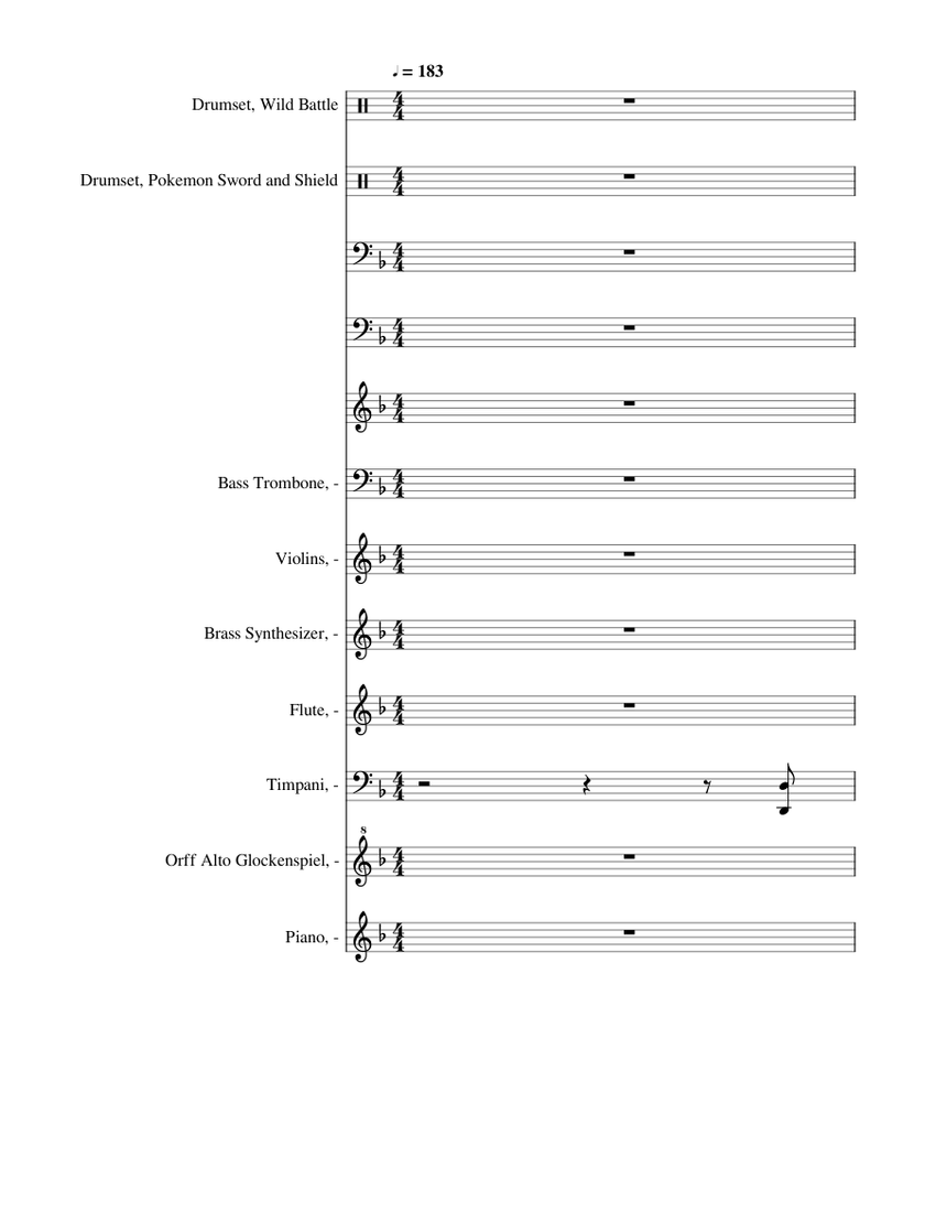 Pokemon Sword and Shield - Wild Pokemons Battle Theme Music Sheet Sheet ...