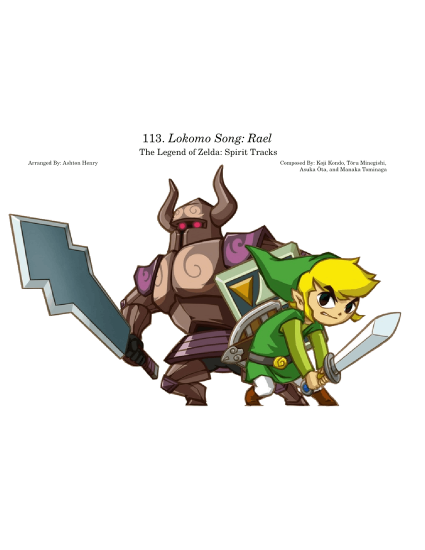 113. Lokomo Song: Rael - The Legend of Zelda: Spirit Tracks - piano ...