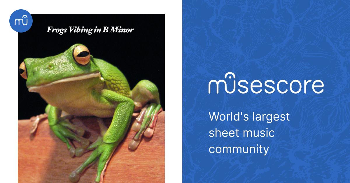 Frogs Vibing in B Minor Sheet music for Guitar, Bass guitar, Drum group ...
