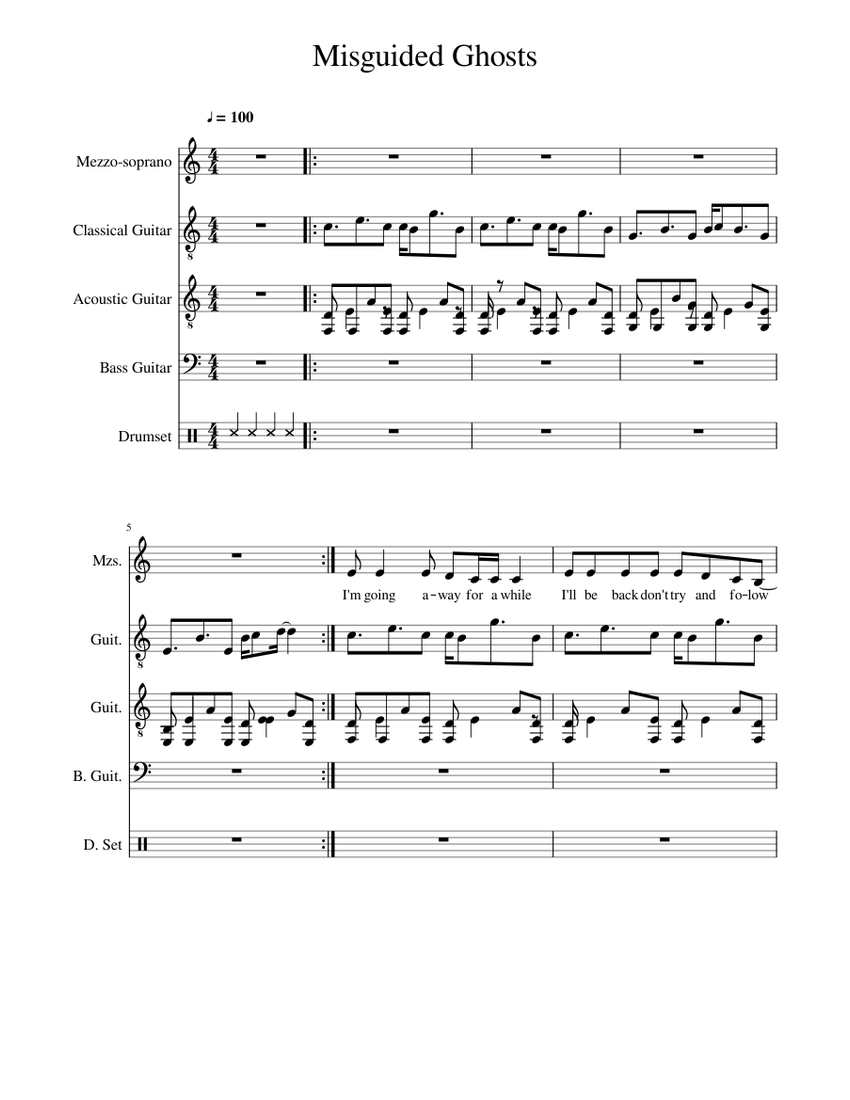 misguided ghosts paramore tab