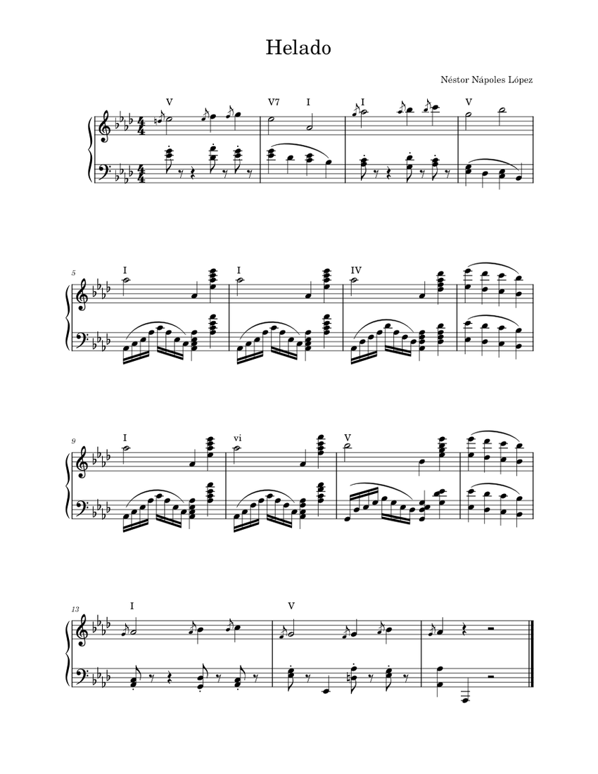 Ice cream Sheet music for Piano (Solo) | Musescore.com