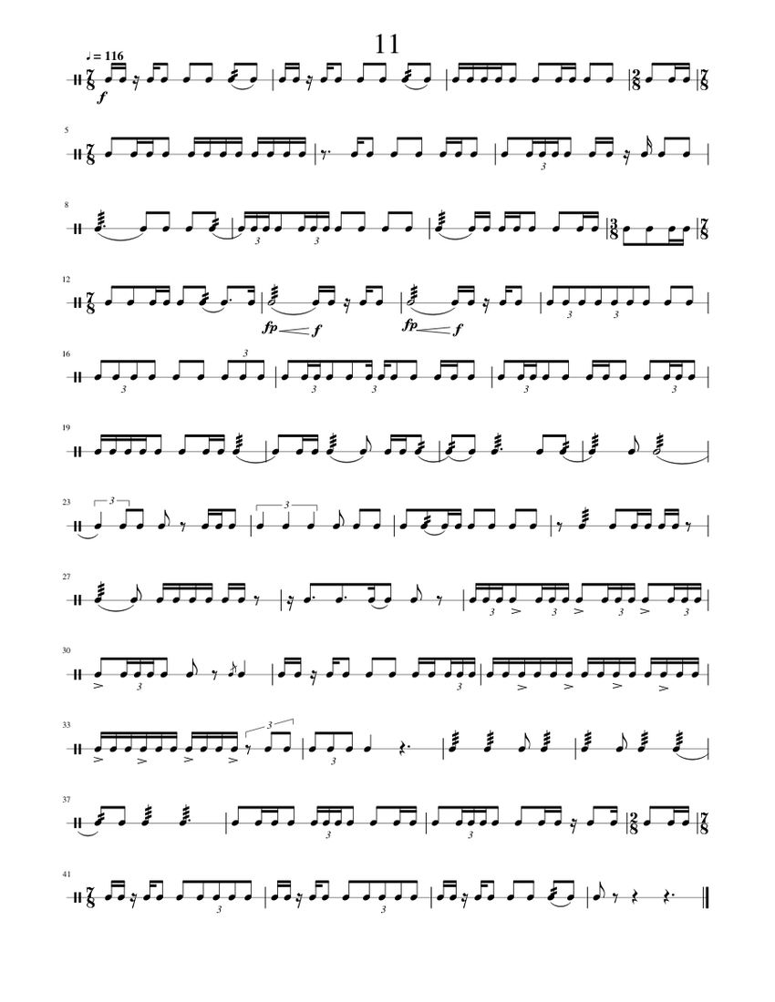 11 Sheet Music for Snare drum (Solo) | MuseScore.com