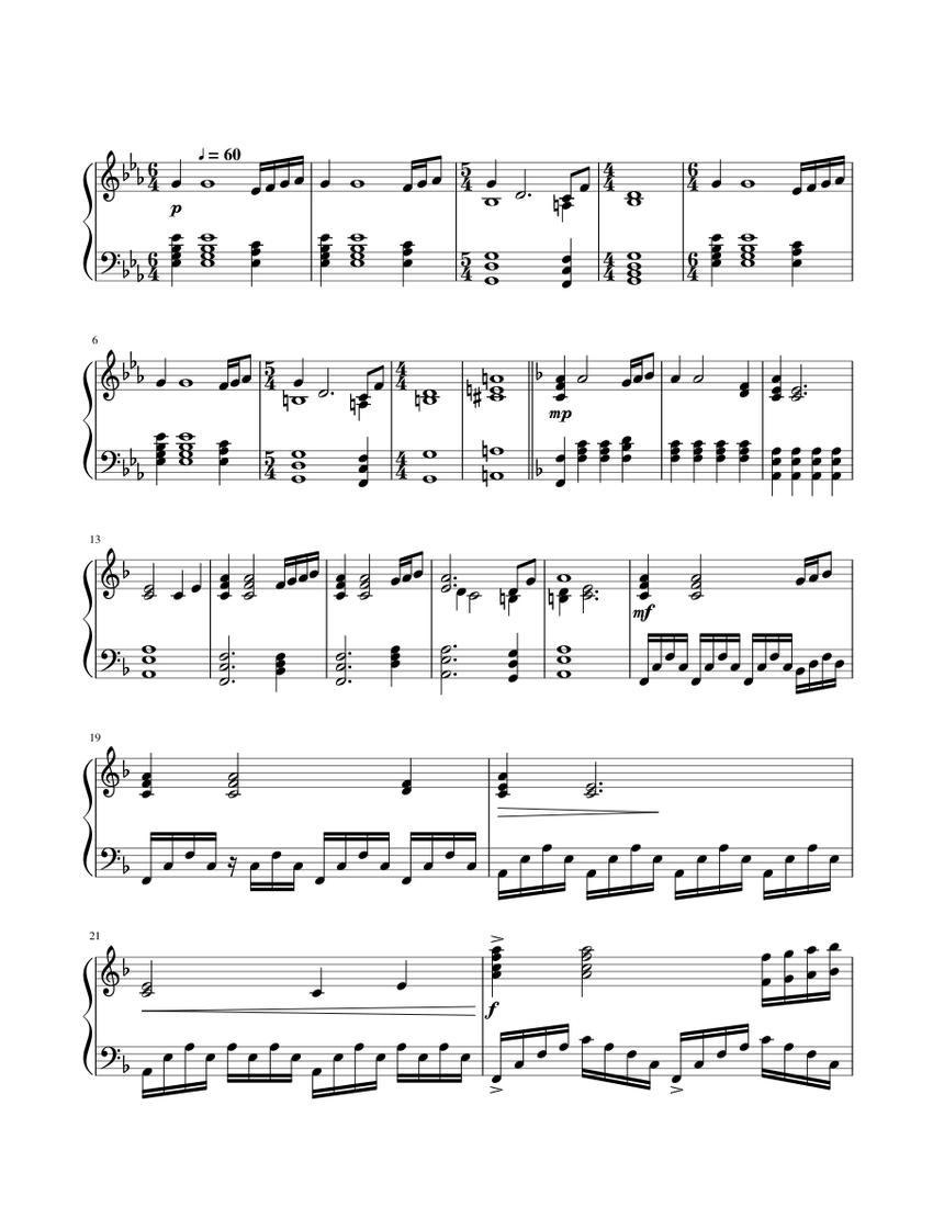The conjuring - Joseph Bishara Sheet music for Piano (Solo) | Musescore.com