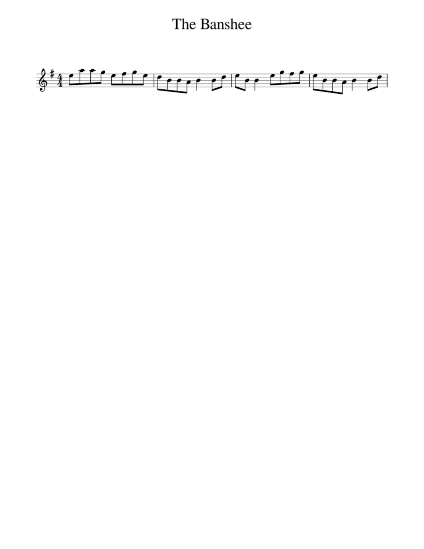 The Banshee Sheet music for Piano (Solo) | Musescore.com