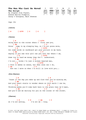 the script chords