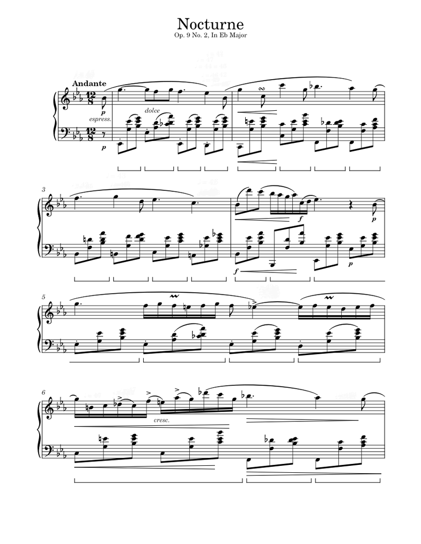 Nocturnes, Op.9 – Frédéric Chopin - piano tutorial