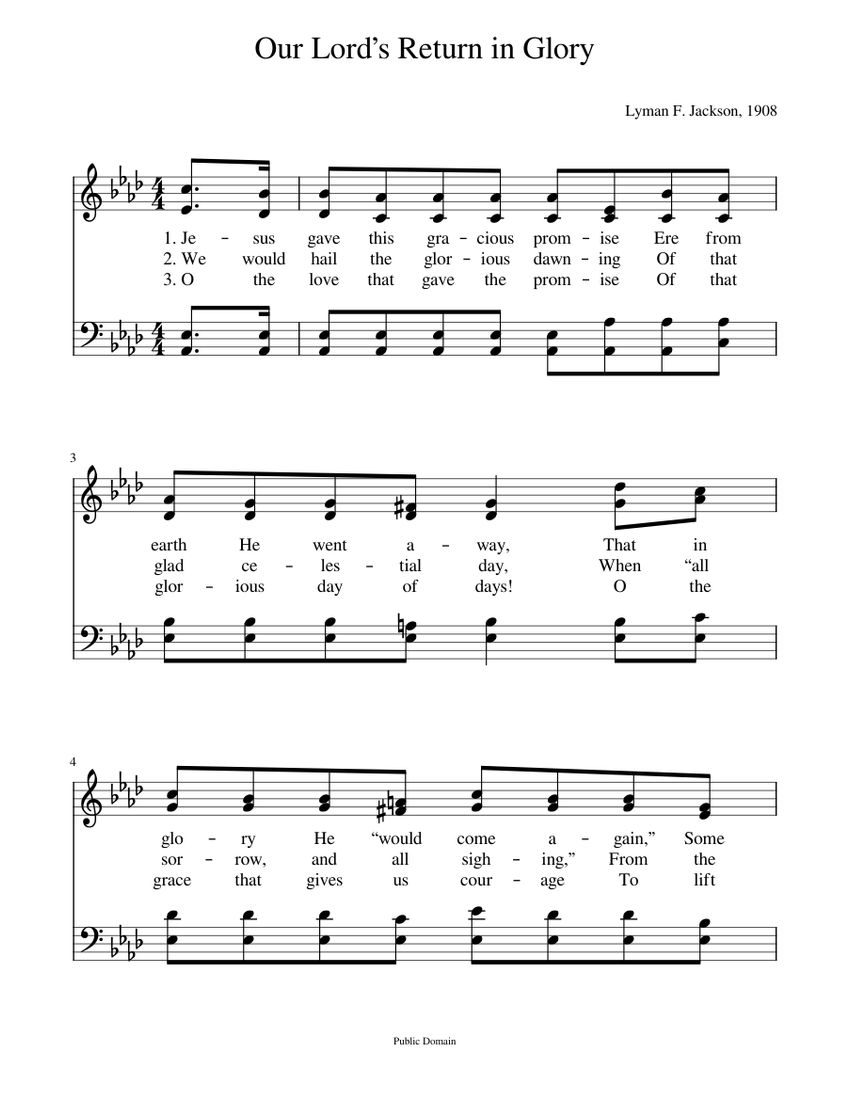 Jesus gave this gracious promise - Lyman F. Jackson Sheet music for ...