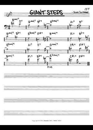 Giant steps – John Coltrane Sheet Music for Trombone, Tuba, French horn ...