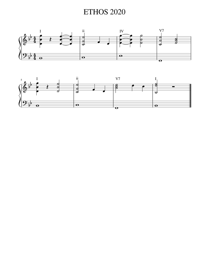 ETHOS_2020 Sheet music for Piano (Solo) Easy | Musescore.com