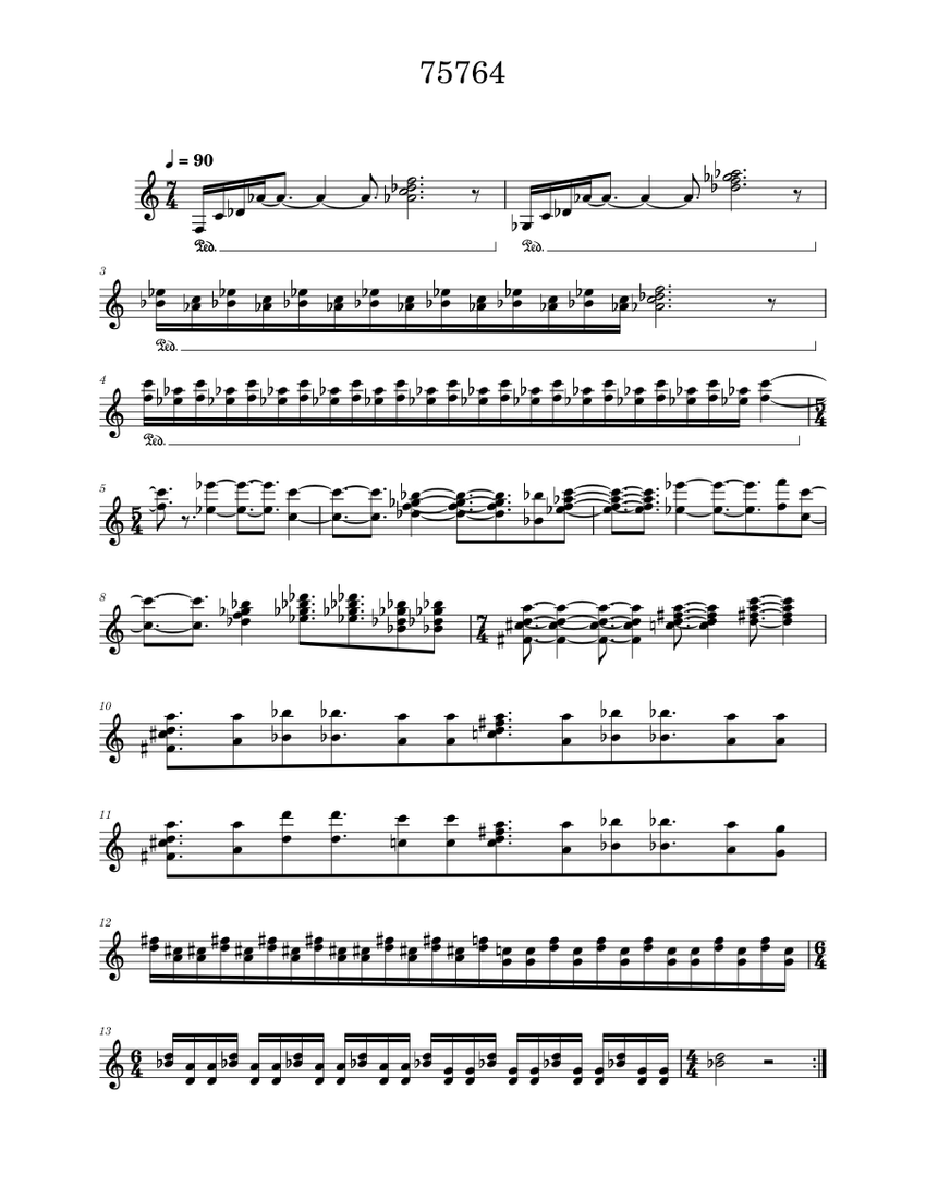 75764 Sheet music for Vibraphone (Percussion Duet) | Musescore.com