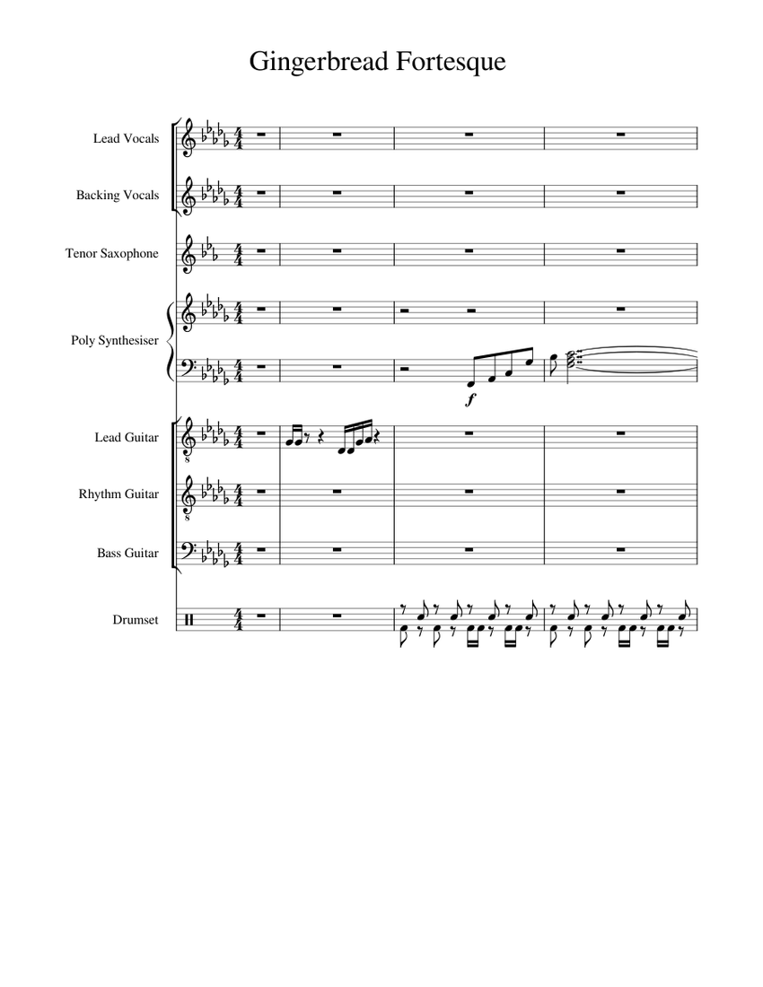 Gingerbread_Fortesque - piano tutorial