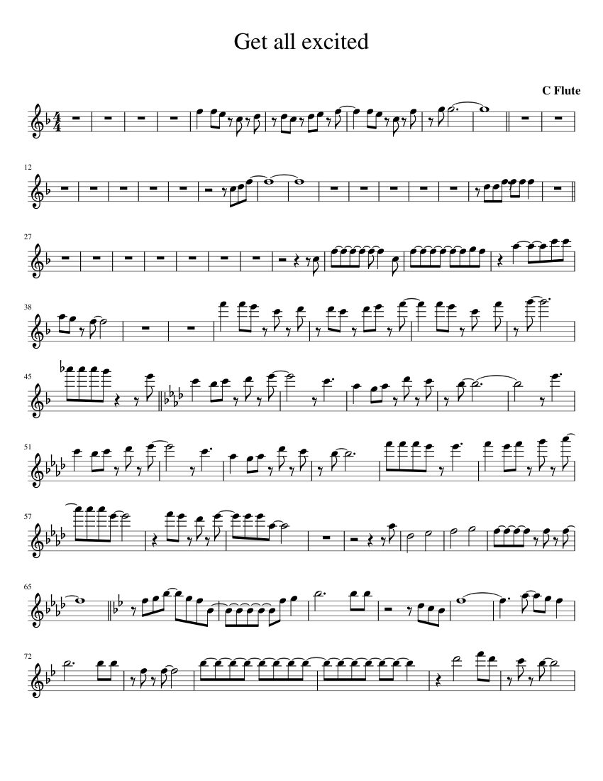 Get all excited Sheet music for Piano (Solo) | Musescore.com