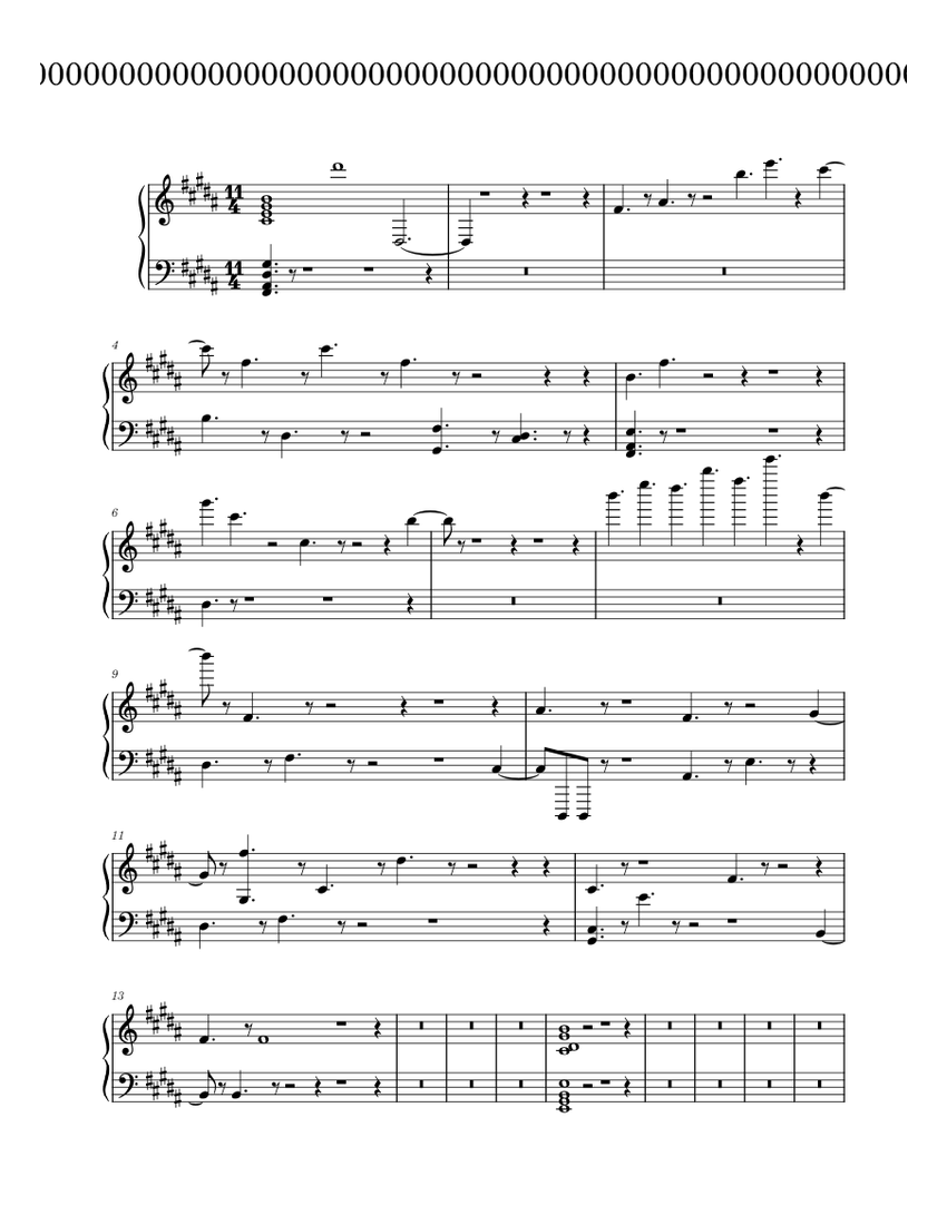 sleep Sheet Music for Piano (Piano Four Hand) easy | MuseScore.com