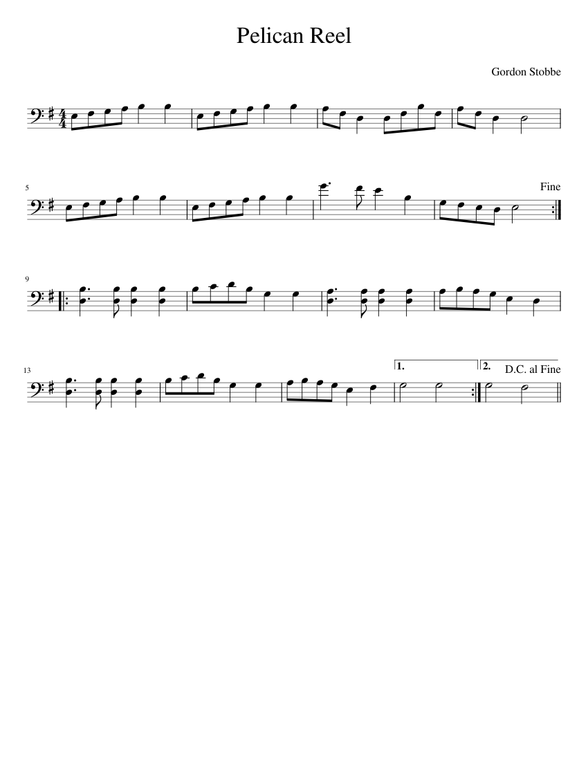 Pelican Reel Sheet music for Piano (String Orchestra) Easy | Musescore.com