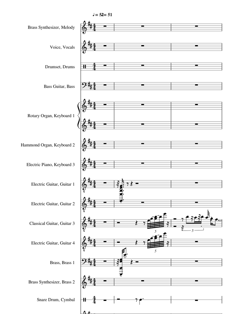 TO BE CONTINUED??? Sheet Music for Piano, Organ, Vocals, Snare drum ...