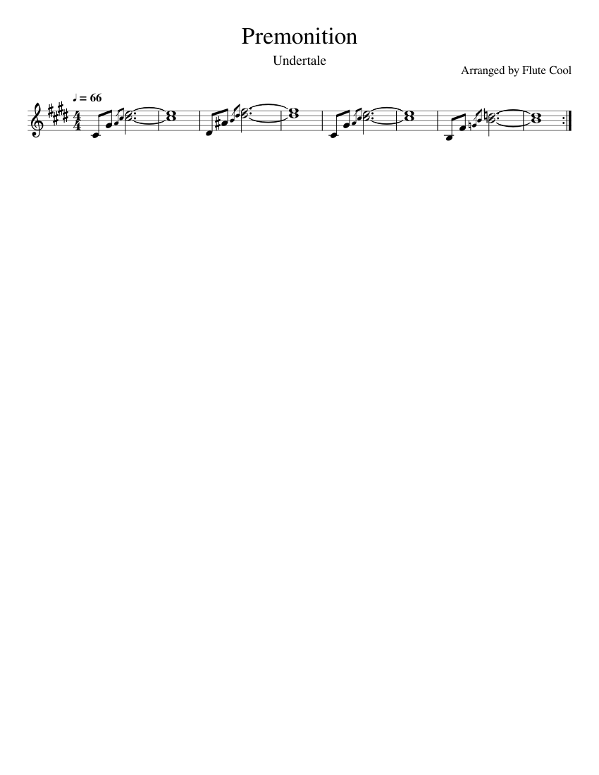 Premonition Sheet Music for Violin (Solo) | MuseScore.com