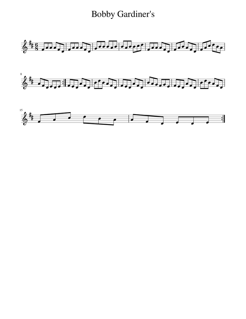 Bobby Gardiner's Sheet music for Piano (Solo) Easy | Musescore.com