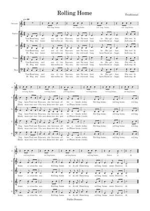 Rolling Home – Misc Traditional Sheet music for Bass guitar ...