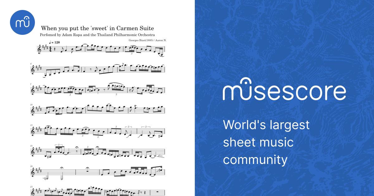 Carmen Suite/ Adam Rapa Sheet Music for Trumpet other (Solo ...