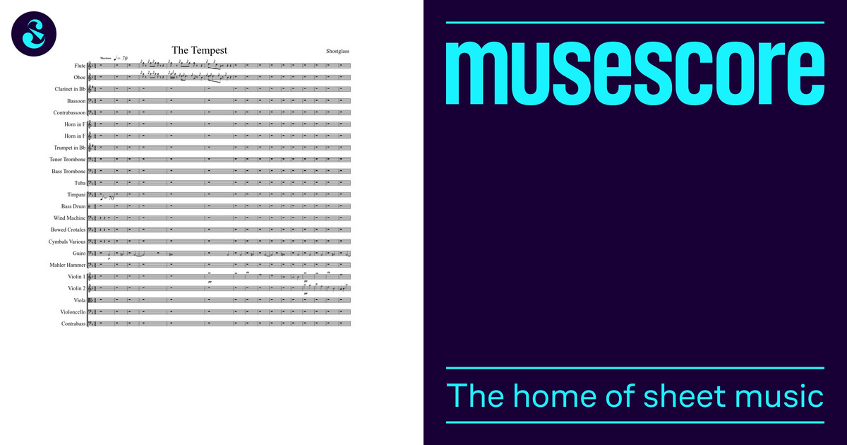 The Tempest Sheet Music for Tuba, Flute, Oboe, Bassoon & more ...