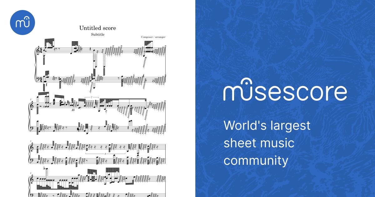 Kudos to anyone who can play this thing... Sheet music for Piano (Solo ...