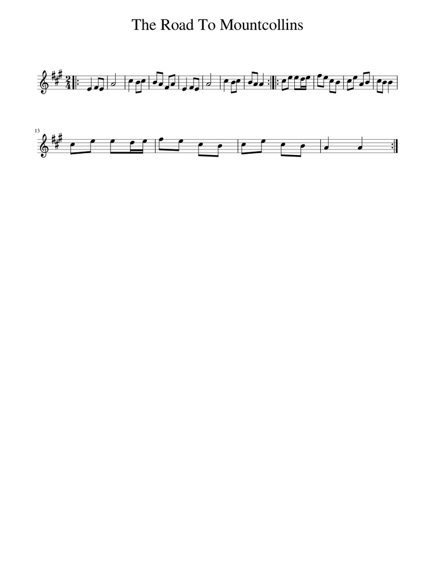 The Road To Mountcollins Sheet music for Piano (Solo) | Musescore.com