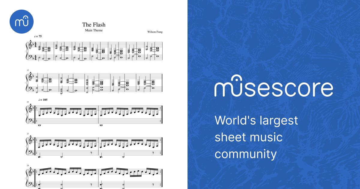 The Flash Main Theme Sheet music for Piano (Solo) | Musescore.com