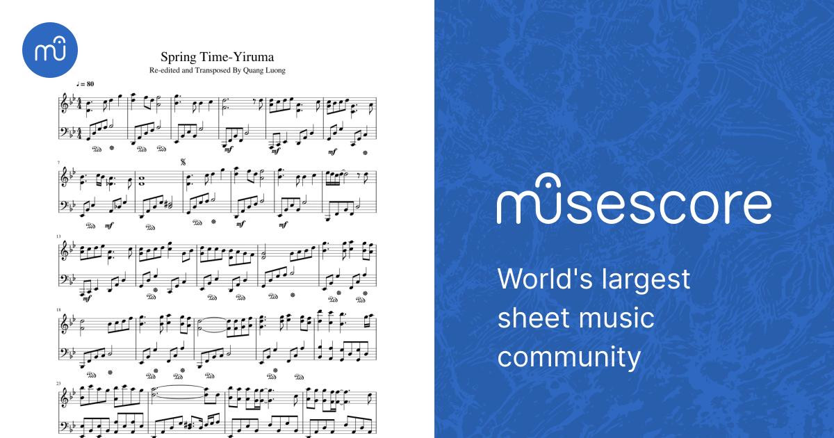 Spring Time - Yiruma Sheet music for Piano (Solo) | Musescore.com