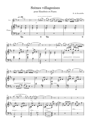 Scènes villageoises, Op.86, Andante – René de Boisdeffre Sheet music ...