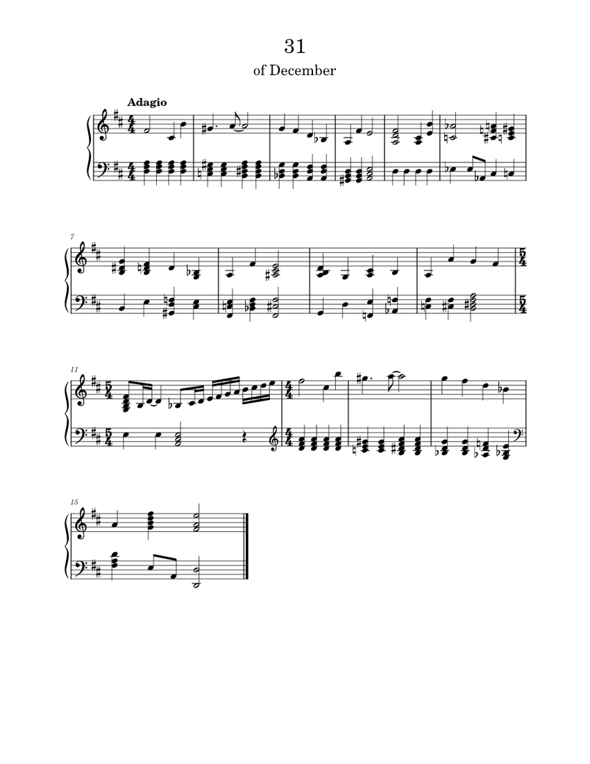 31 Sheet music for Piano (Solo) | Musescore.com