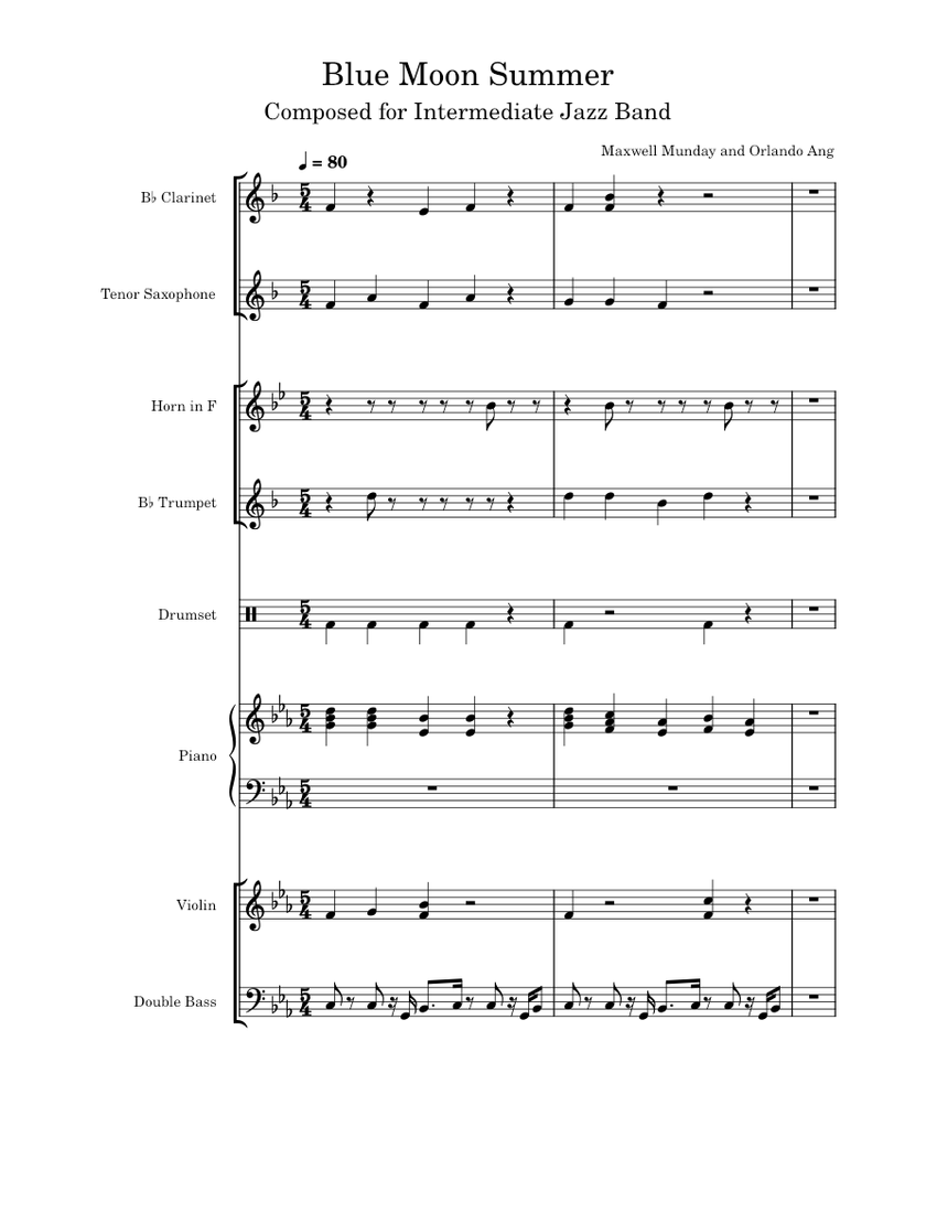 Blue Moon Summer - piano tutorial