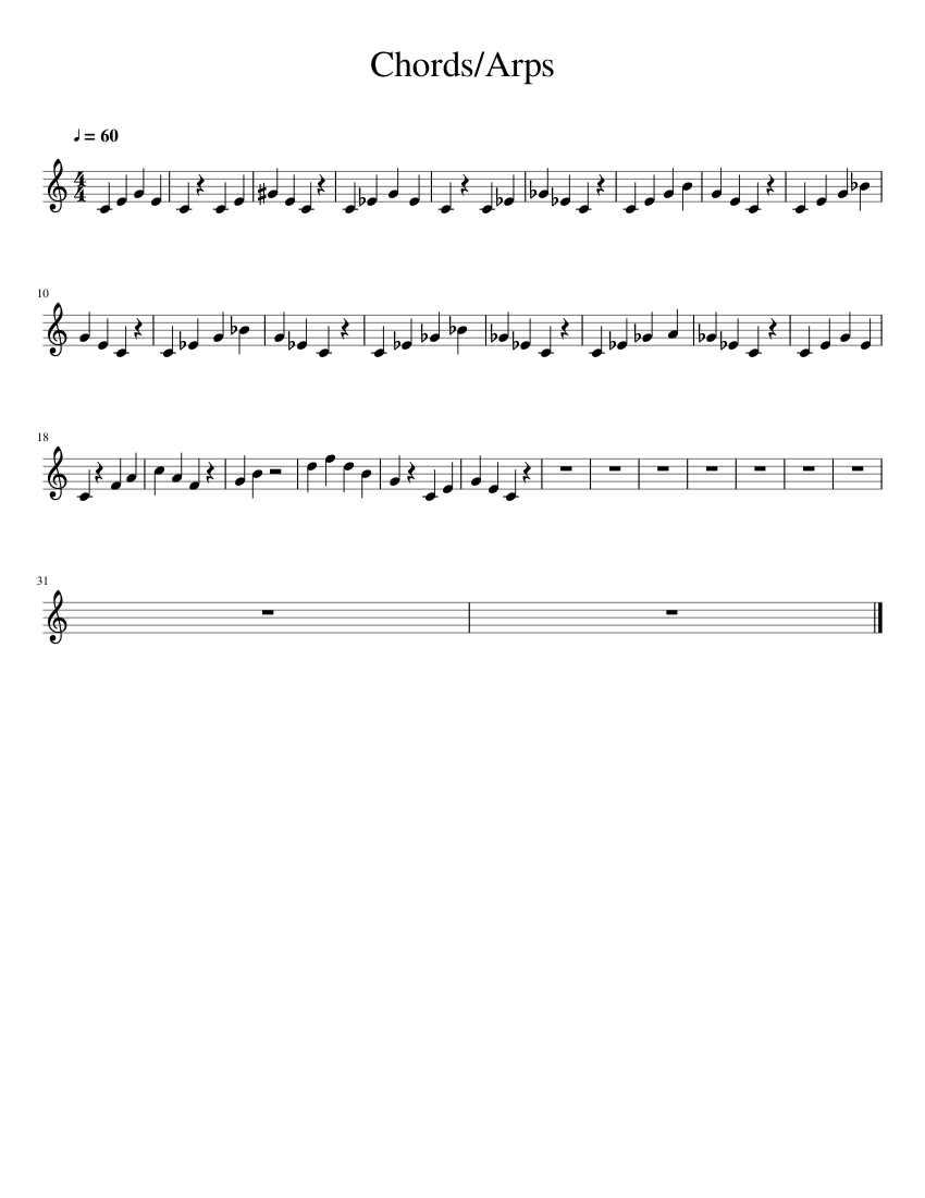 Chords Arps - piano tutorial